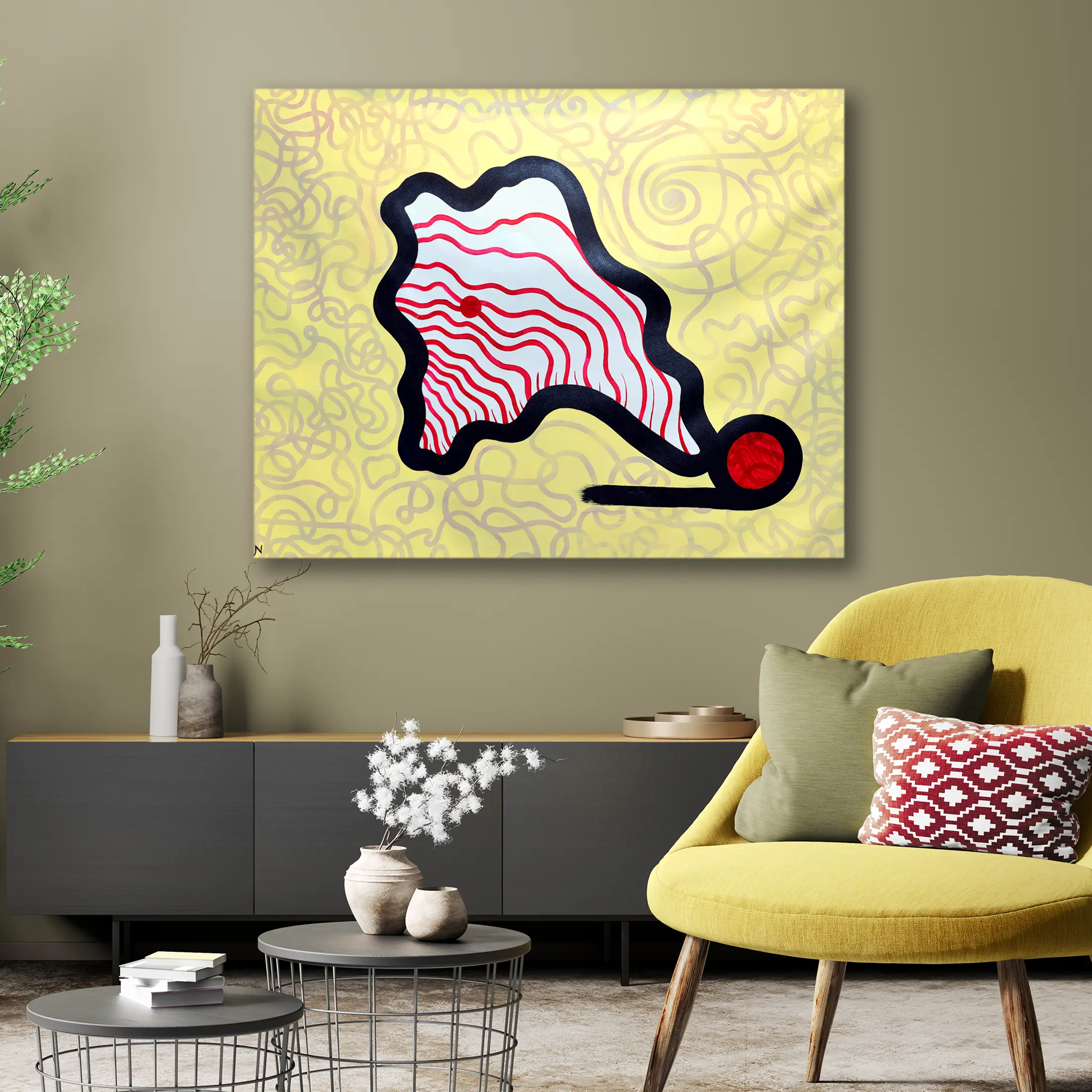 Pearl in the Sea |Original Acrylic Painting | Wall Decor Art - Qube Art ...