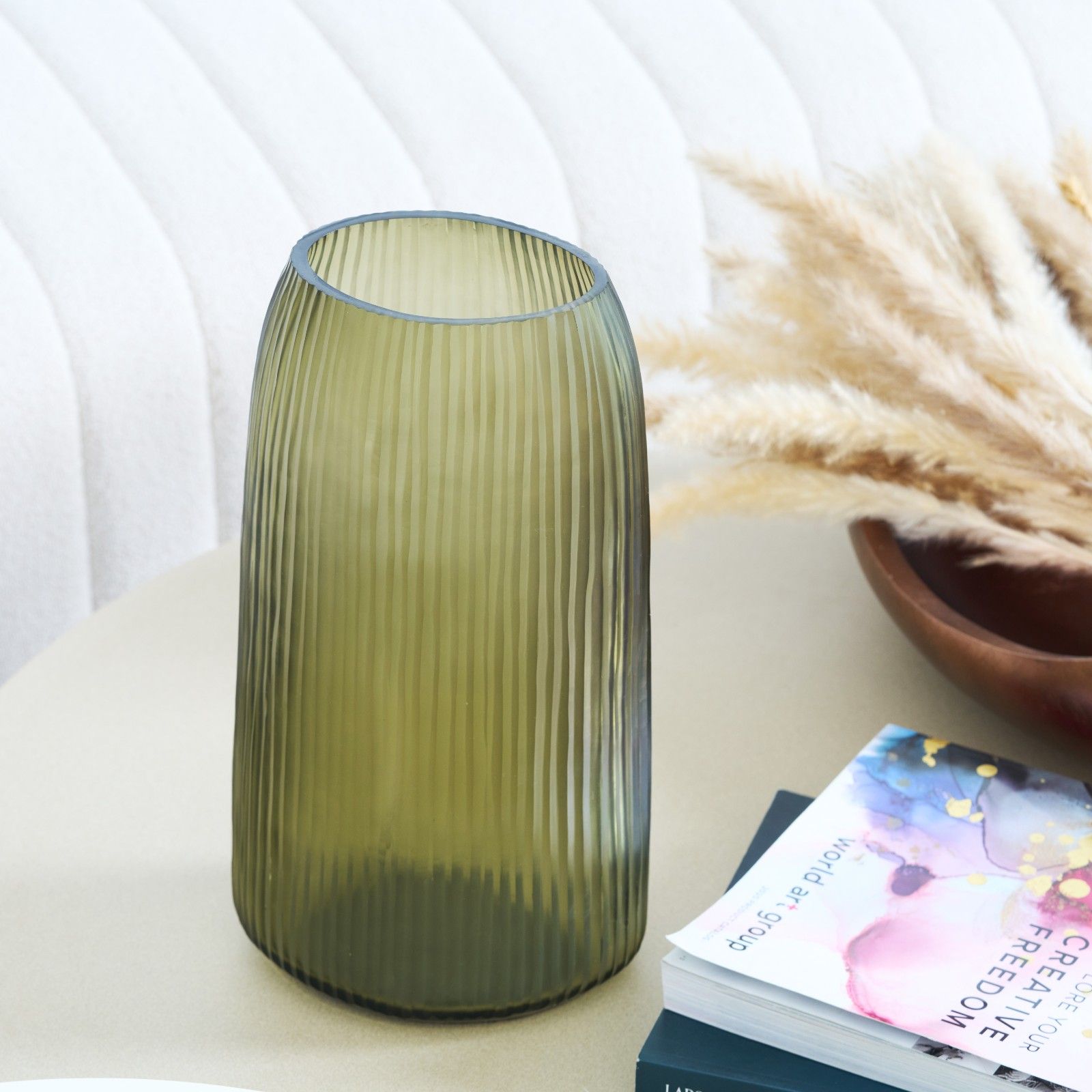 Modern Luxury Glass Vase for Home Decor - Qube Art Shop